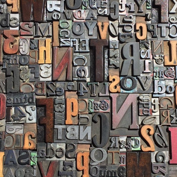 Letterpress Blocks - Etsy