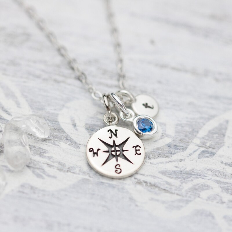 Compass Necklace - Etsy