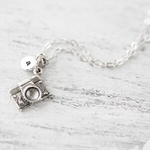 Sterling Silver Camera Charm Necklace: Photographer Traveler Jewelry - Etsy