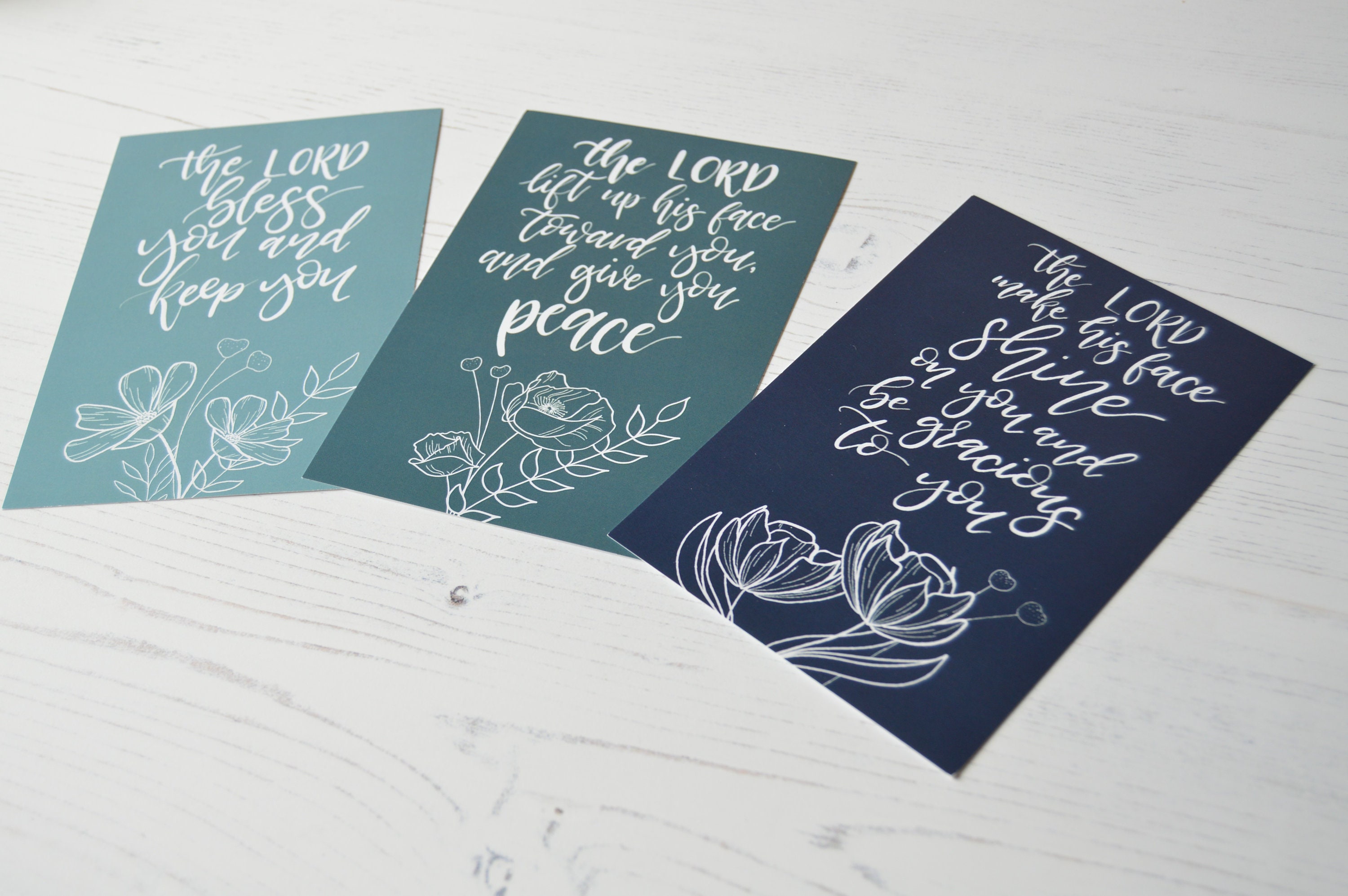 Numbers 6 Blessing Postcard Pack - Etsy UK
