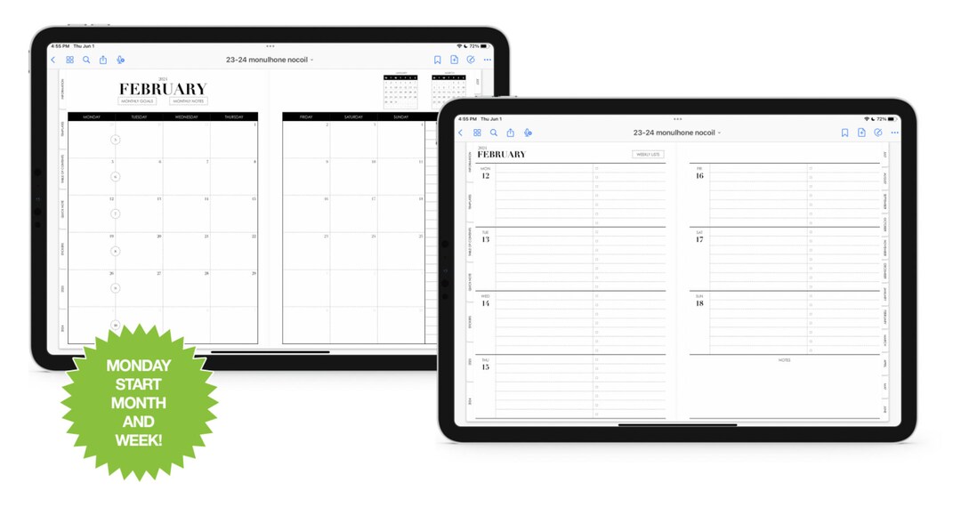 Mid Year 23-24 Planner - Etsy