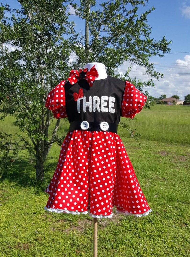Minnie Mouse Costume Dress Pattern for 3-7 Yr. PDF Sewing - Etsy