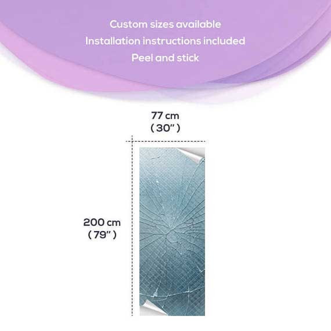 Broken Glass Sticker Self Adhesive Vinyl Peel and Stick - Etsy