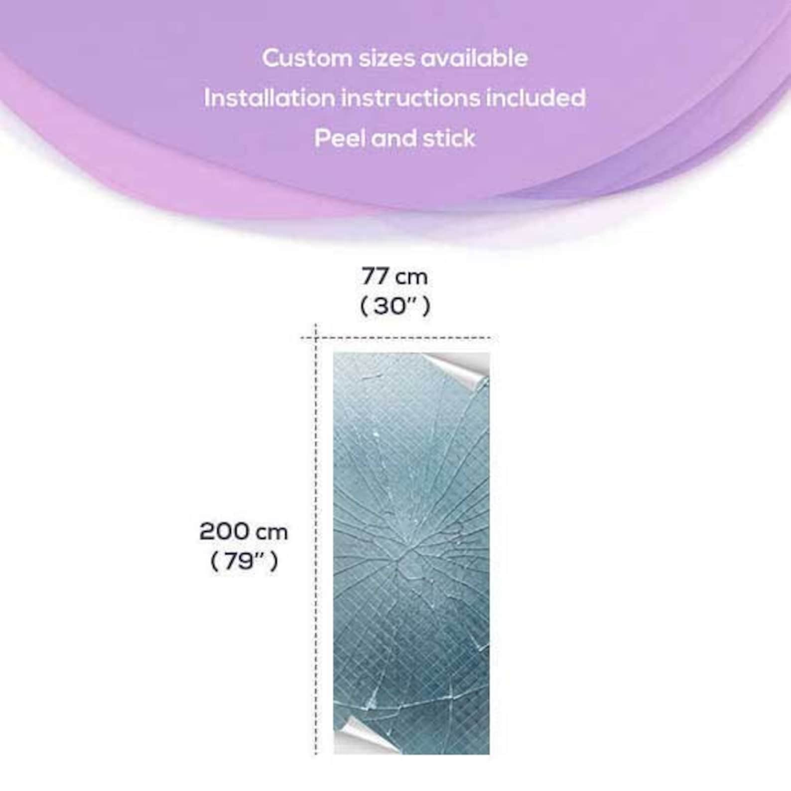 Broken Glass Sticker Self Adhesive Vinyl Peel and Stick - Etsy