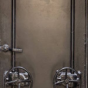 Vintage Metal Door Sticker, Self Adhesive Vinyl, Peel and Stick, Self ...