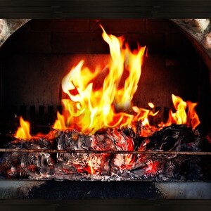 Fireplace Wall Sticker, Wall Mural, Wall Covering, Wall Decal, Wall Art ...