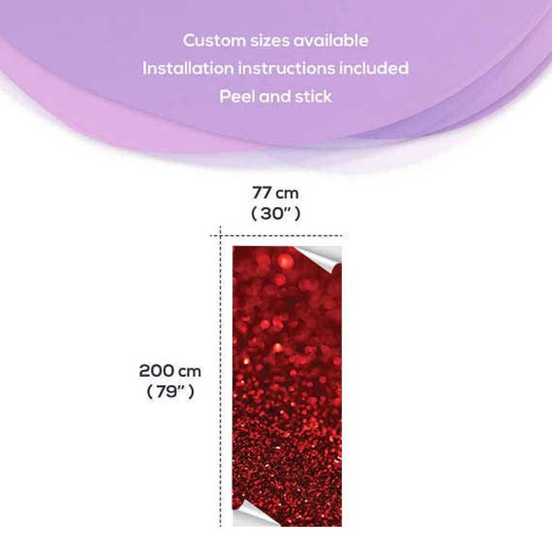 Red Door Sticker Peel and Stick Door Decal Self Adhesive - Etsy