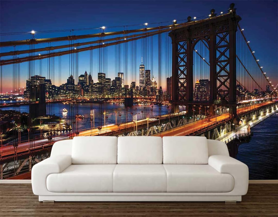 Brooklyn Bridge, Brooklyn Poster, BROOKLYN WALL ART, Brooklyn Wallpaper ...