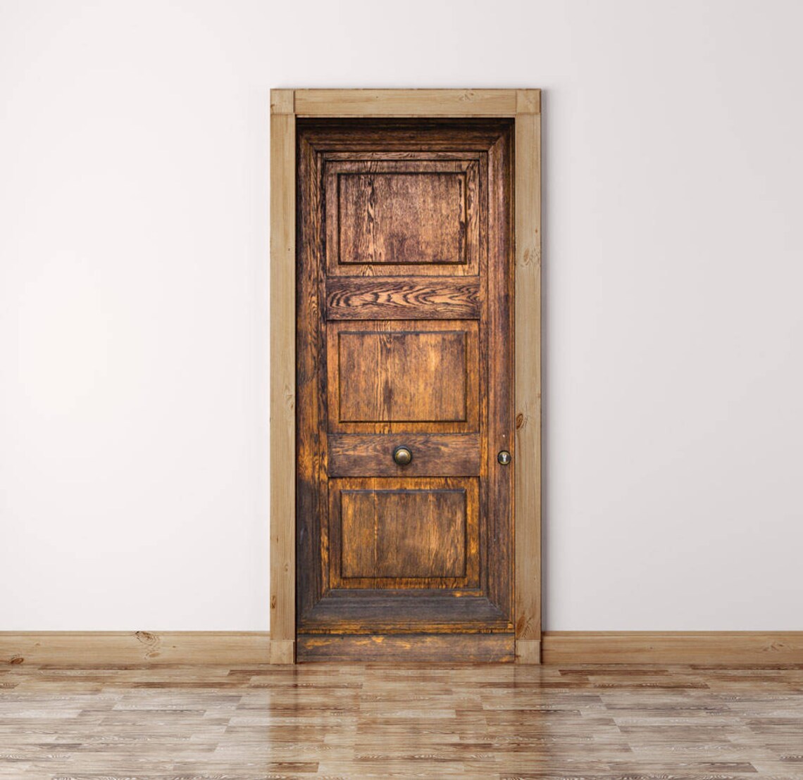 Vintage Door Decal Peel and Stick Vinyl Door Sticker - Etsy