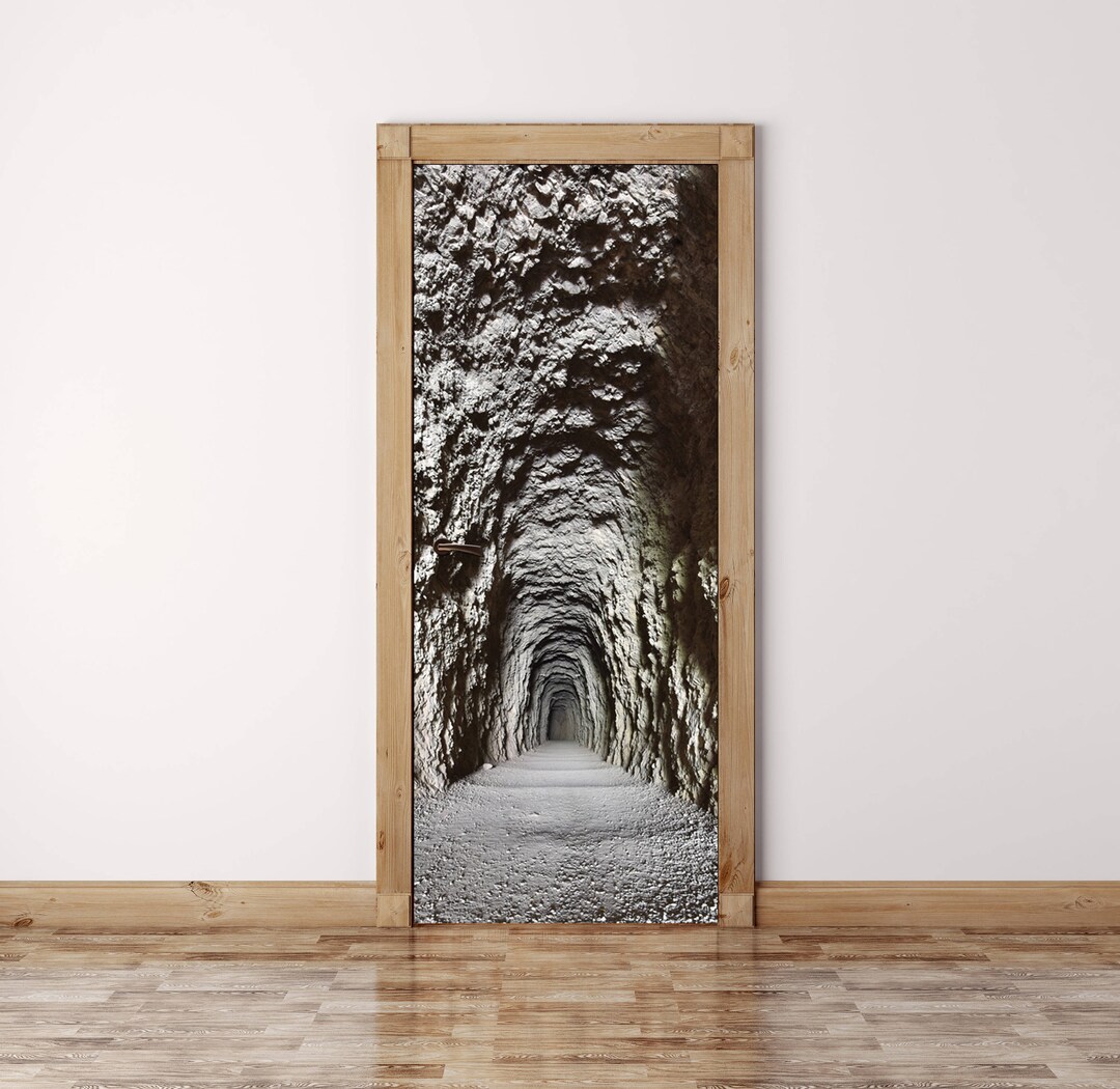 Cave Trail Door Sticker, Peel and Stick, Door Decal, Self Adhesive Door ...