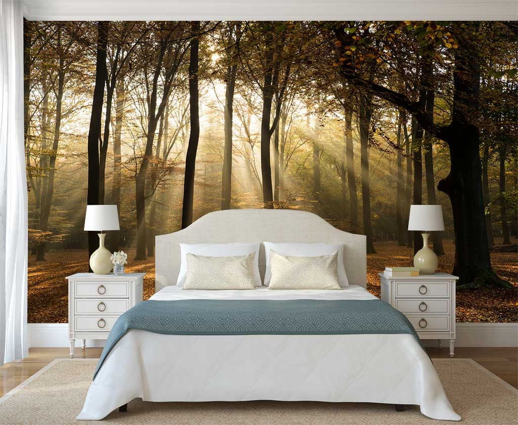 Forest Wall Decal Dark Forest Wall Covering Nature Wall - Etsy UK