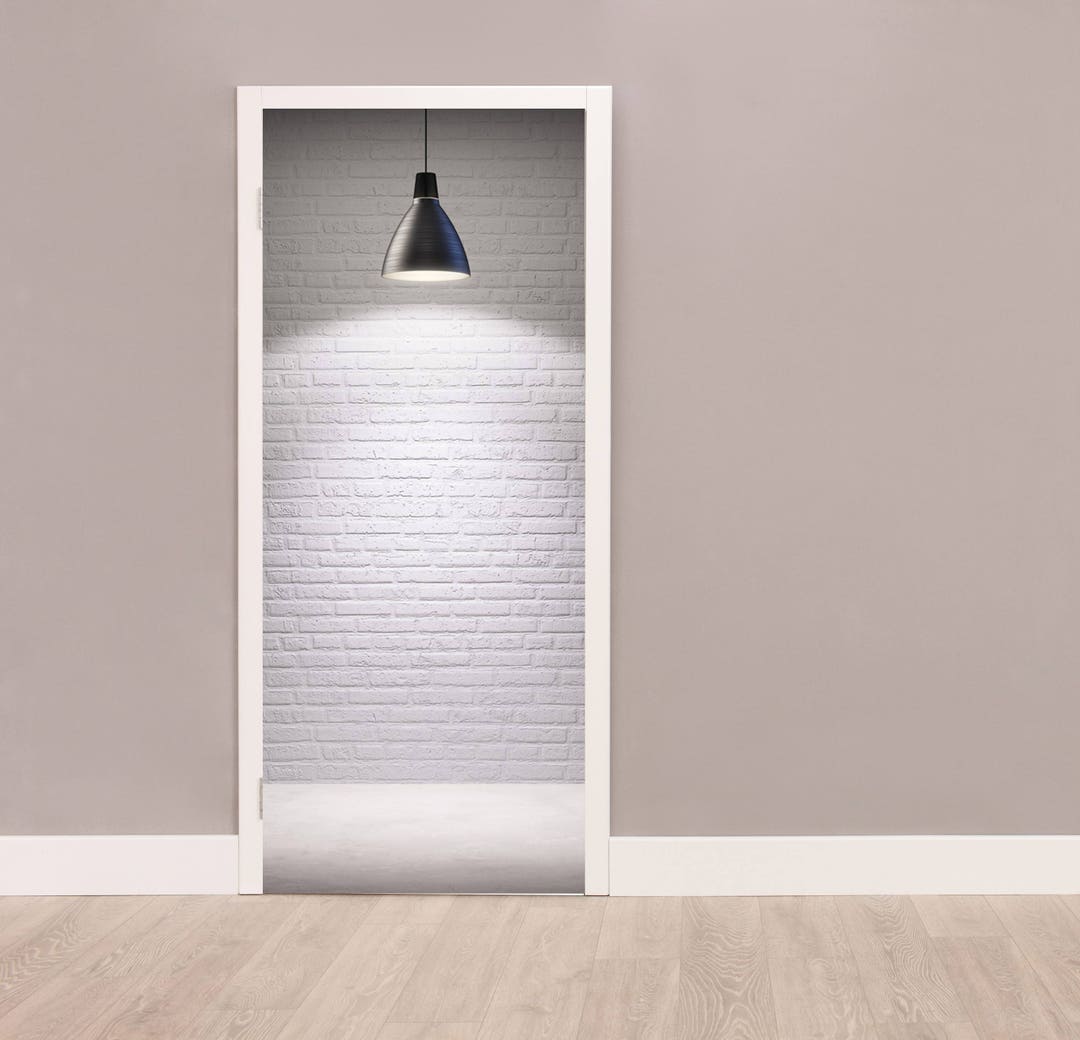 White Wall Door Sticker, Self Adhesive Vinyl, Peel and Stick, Self ...