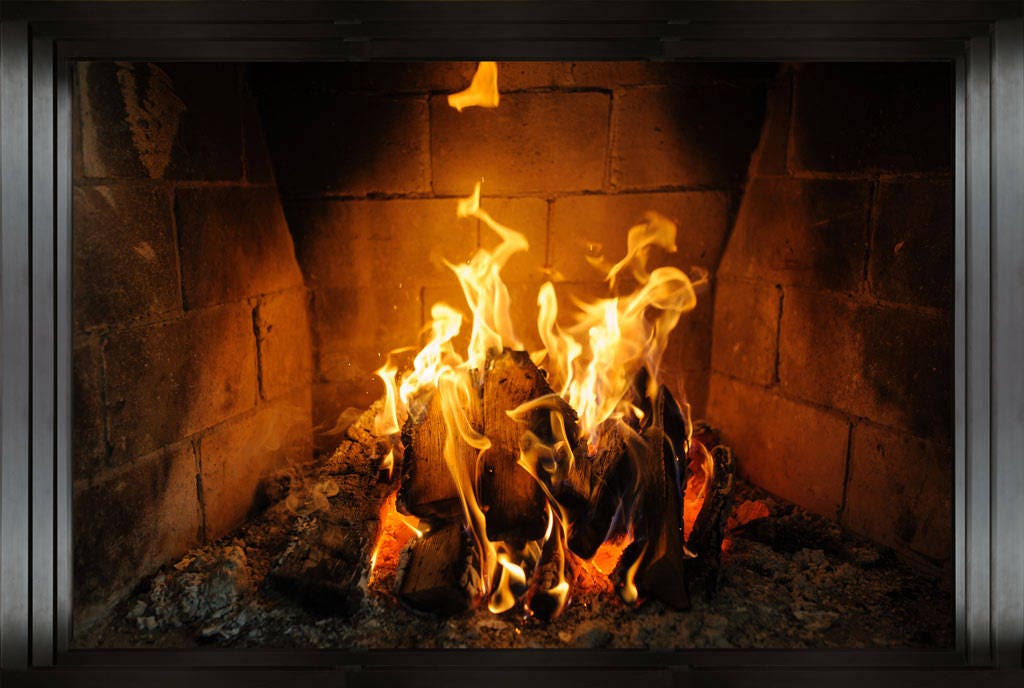 Fireplace Wall Sticker Wall Mural Wall Covering Wall Decal - Etsy