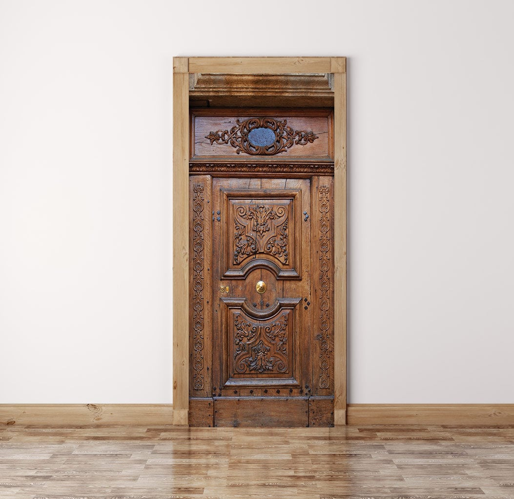 RETRO DOOR WRAP Antique Door Decal Ancient Peel and Stick - Etsy