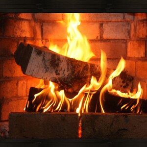 Fireplace Wall Sticker, Wall Mural, Wall Covering, Wall Decal, Wall Art ...