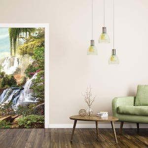 Exotic Door Decal, Self-adhesive Decor, Peel and Stick, Door Sticker ...