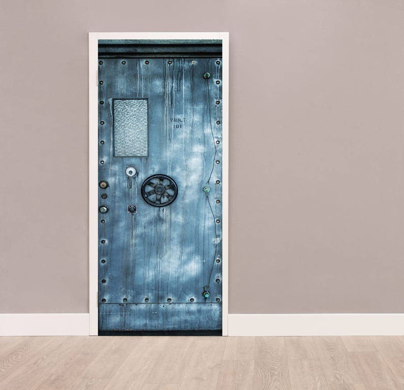 Grunge Door Decal Peel and Stick Vinyl Door Sticker - Etsy