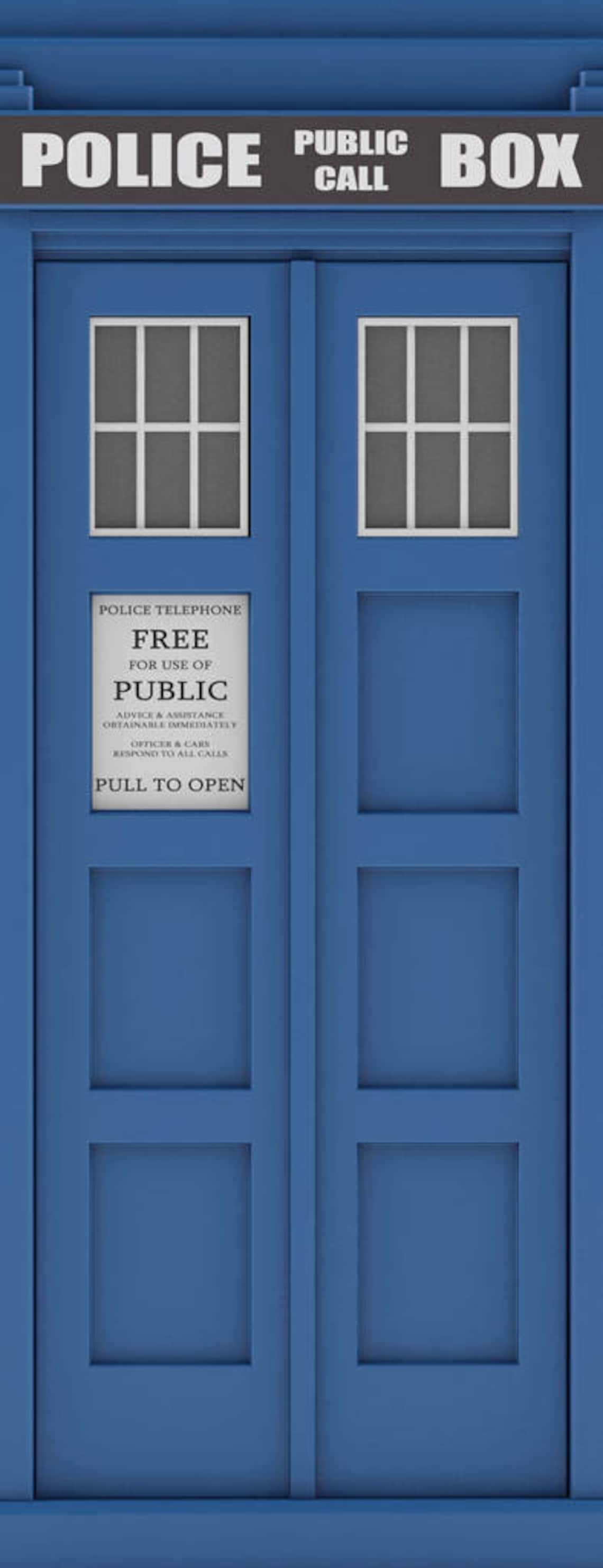 Dr Who Door Mural Tardis Door Wrap Peel and Stick Door - Etsy Australia