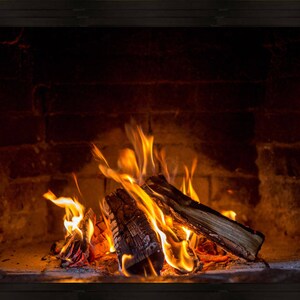 Fireplace Wall Sticker, Wall Mural, Wall Covering, Wall Decal, Wall Art ...