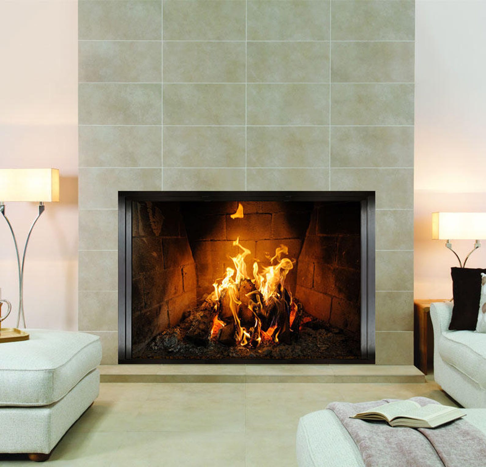 Fireplace Wall Sticker Wall Mural Wall Covering Wall Decal - Etsy