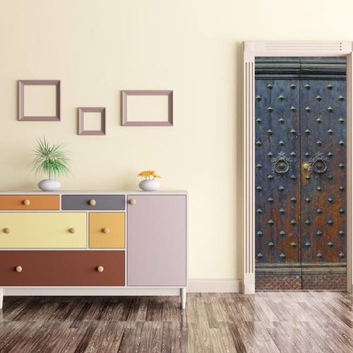 Vintage Door Decal Peel and Stick Vinyl Door Sticker - Etsy