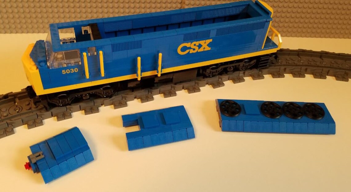 Custom Lego Train CSX F40ph | Etsy