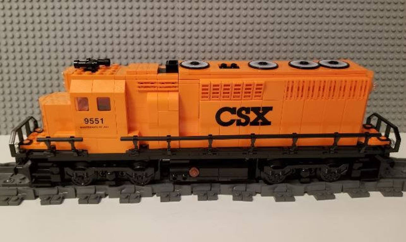 Custom Lego Train CSX Maintenance Engine GP40 | Etsy