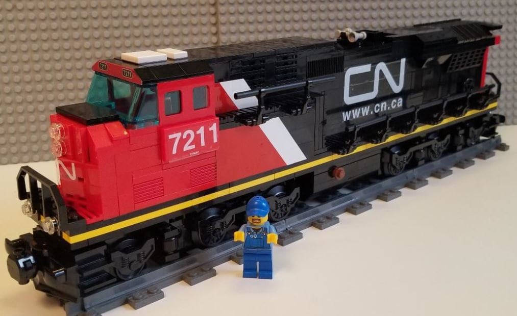 Custom Lego Train Canadian National ES44ac | Etsy