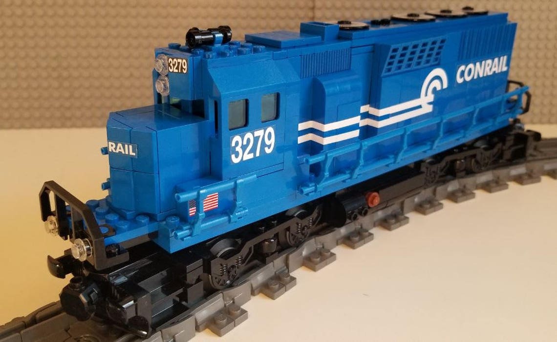 Custom Lego Train Conrail GP40 | Etsy