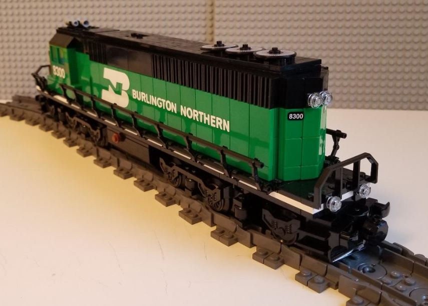 Custom Lego Train Burlington Northern SD60 | Etsy