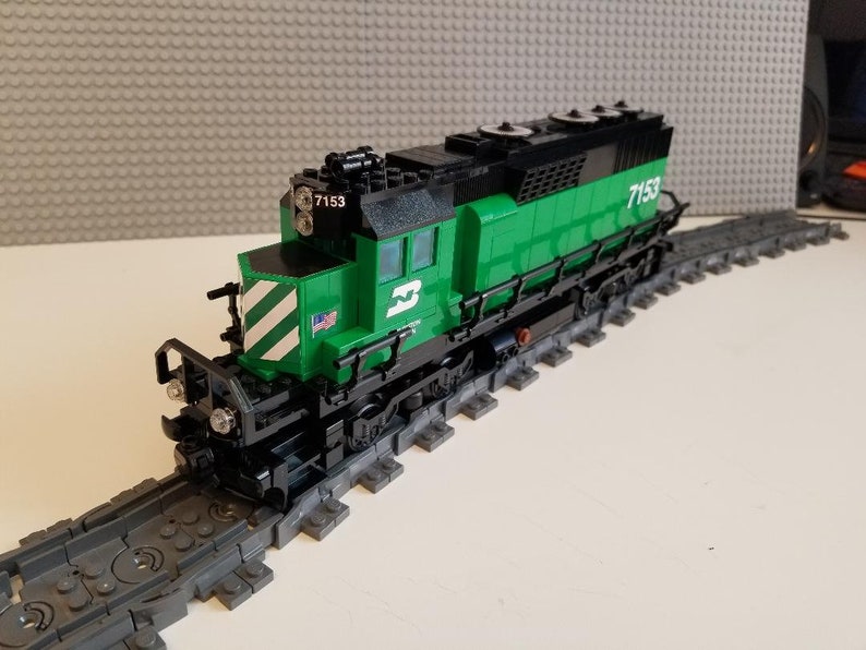 Custom Lego Train Burlington Northern GP40 Please Read | Etsy