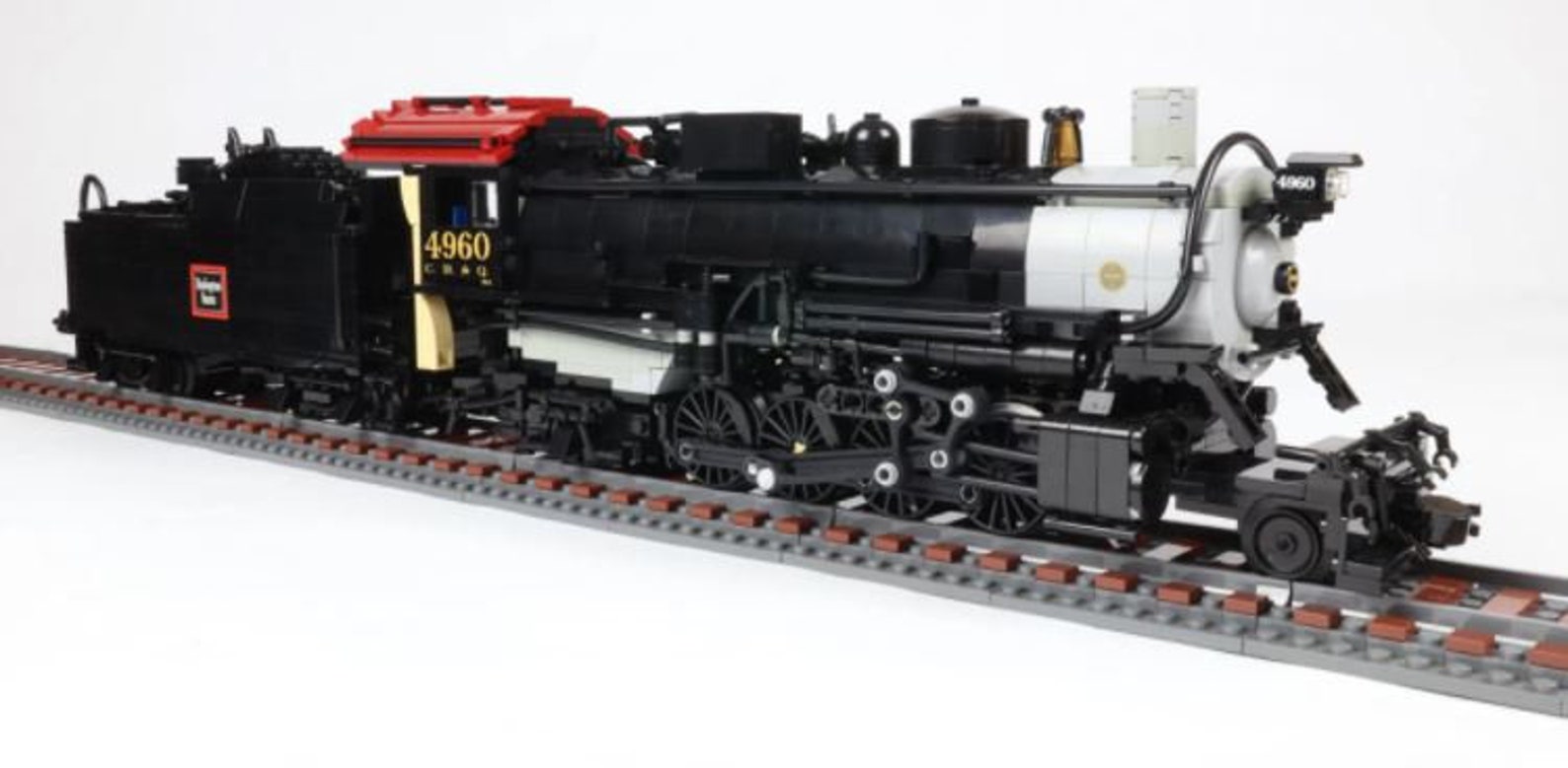 Custom Lego Train Chicago Burlington & Quincy Mikado 2-8-2 | Etsy