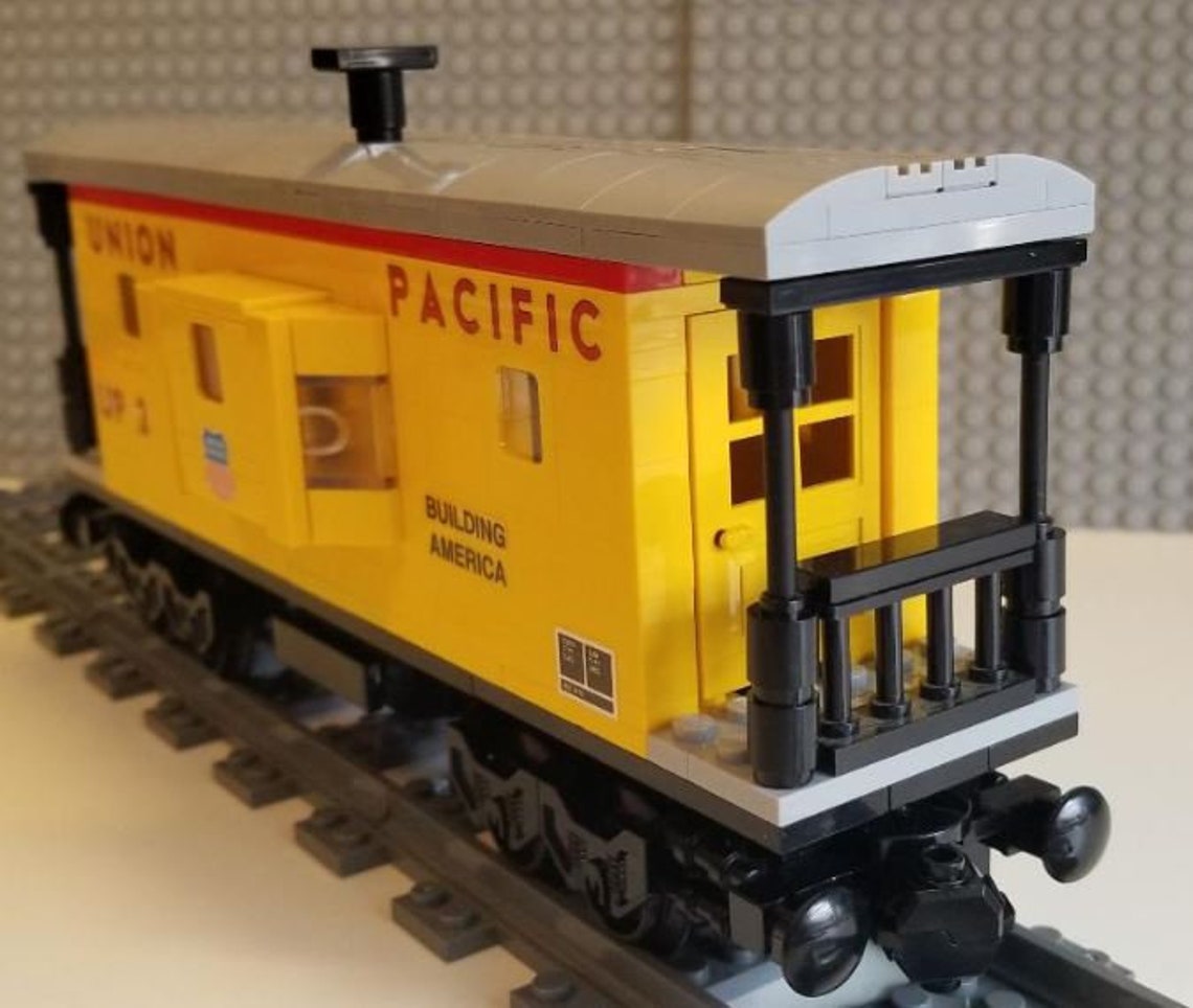 Custom Lego Train Union Pacific Bay Window Caboose Please | Etsy