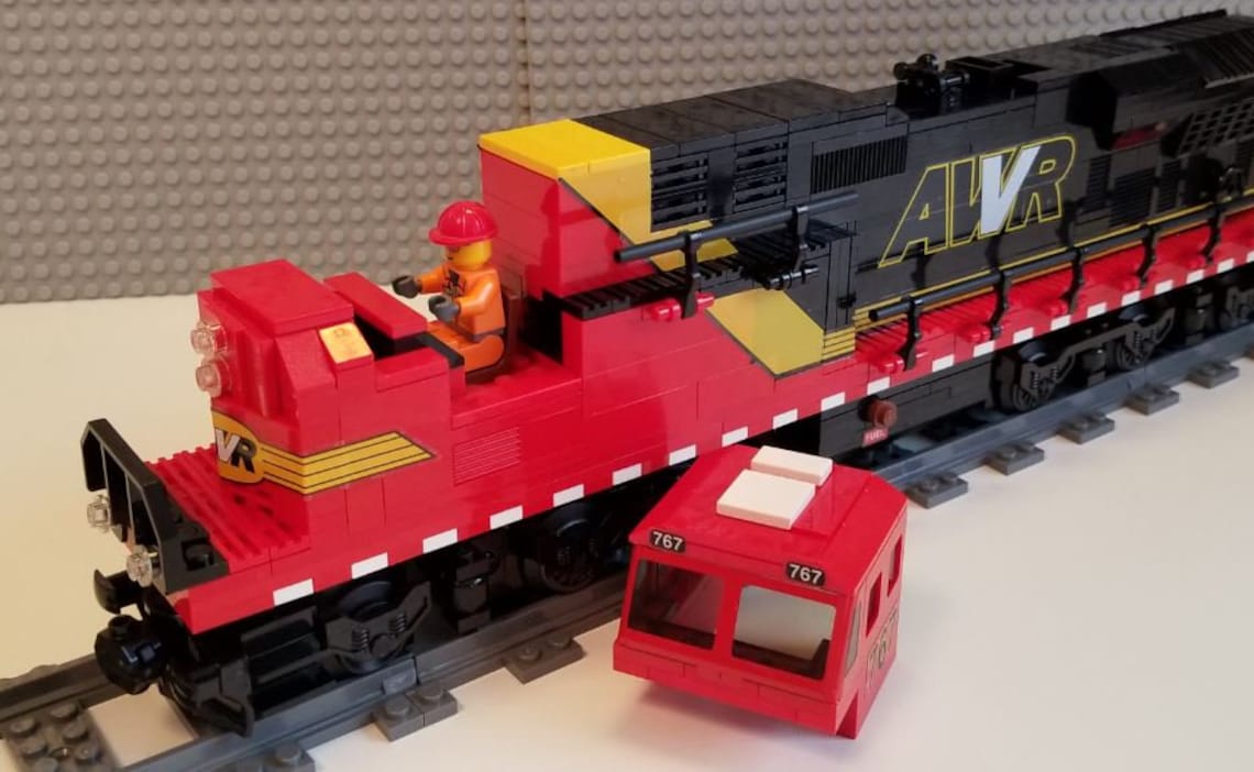Custom Lego Train Unstoppable ES44ac 767 Please Read | Etsy