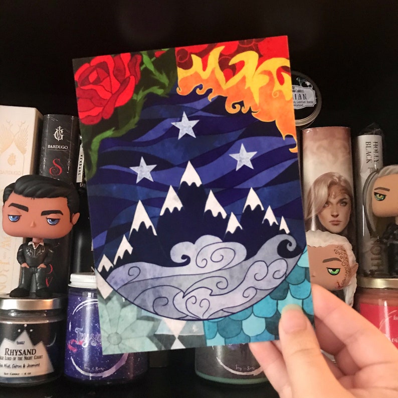 ACOTAR Courts of Prythian Print Night Court ACOTAR Fan Art - Etsy UK