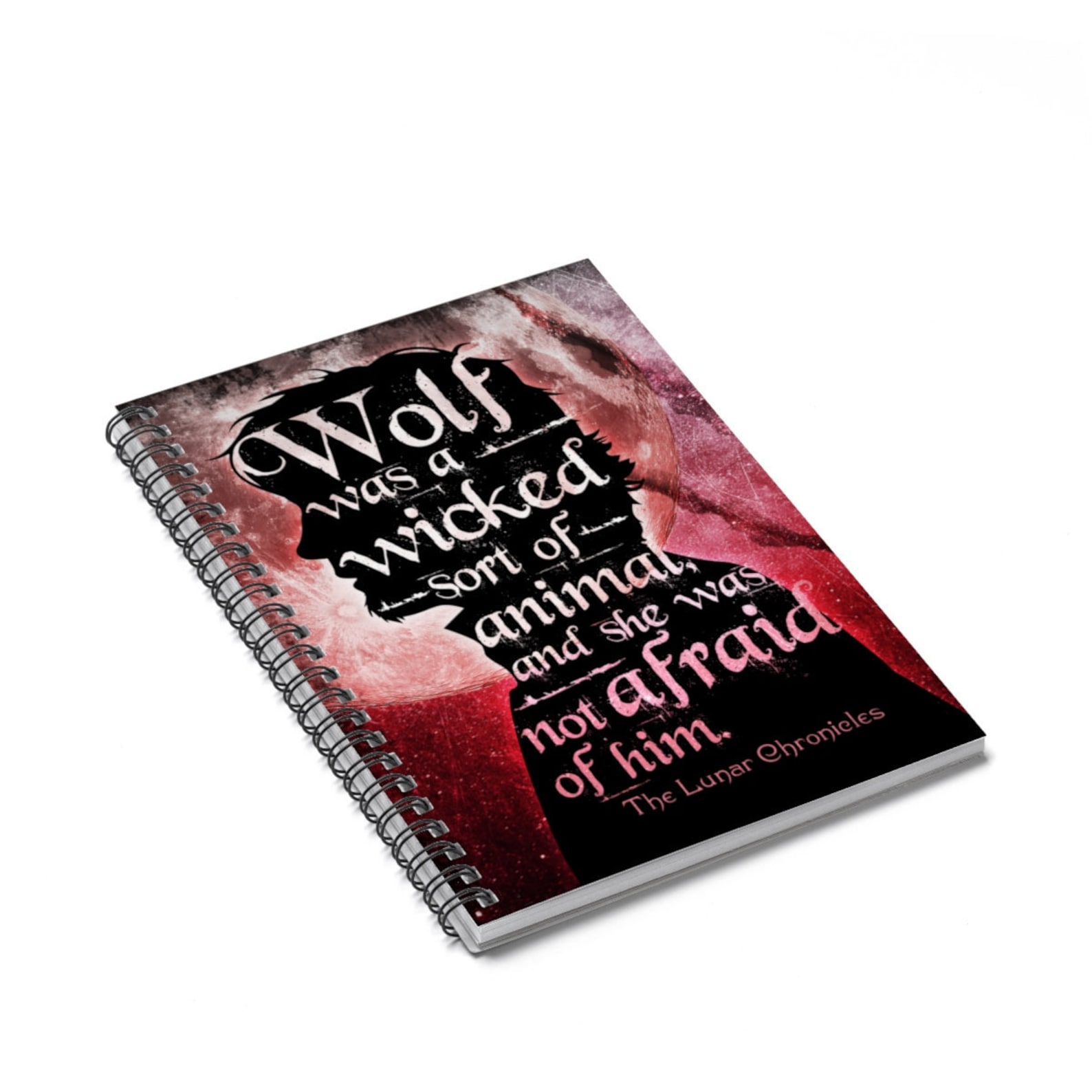 Lunar Chronicles Notebook Wolf Zeev Scarlet Wolflet | Etsy