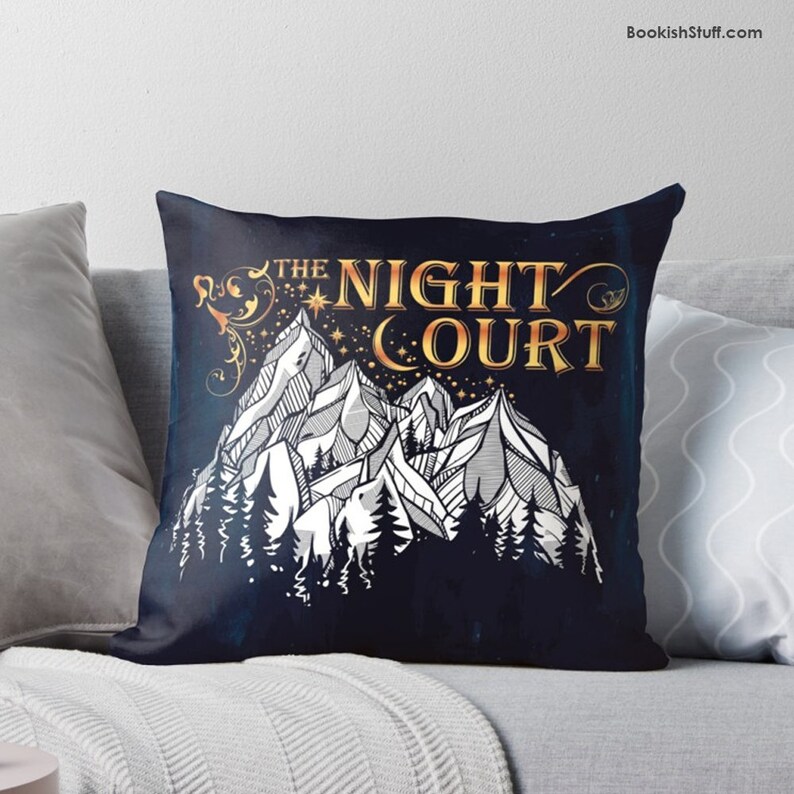 Night Court Pillow Cover A Court of Mist and Fury Pillow | Etsy