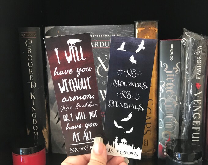 Six of Crows Bookmark, Leigh Bardugo, Grishaverse Merch, Double Sided ...
