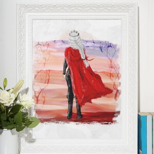 Manon Blackbeak Print, Throne of Glass Manon Fanart, SJM, Queen of ...