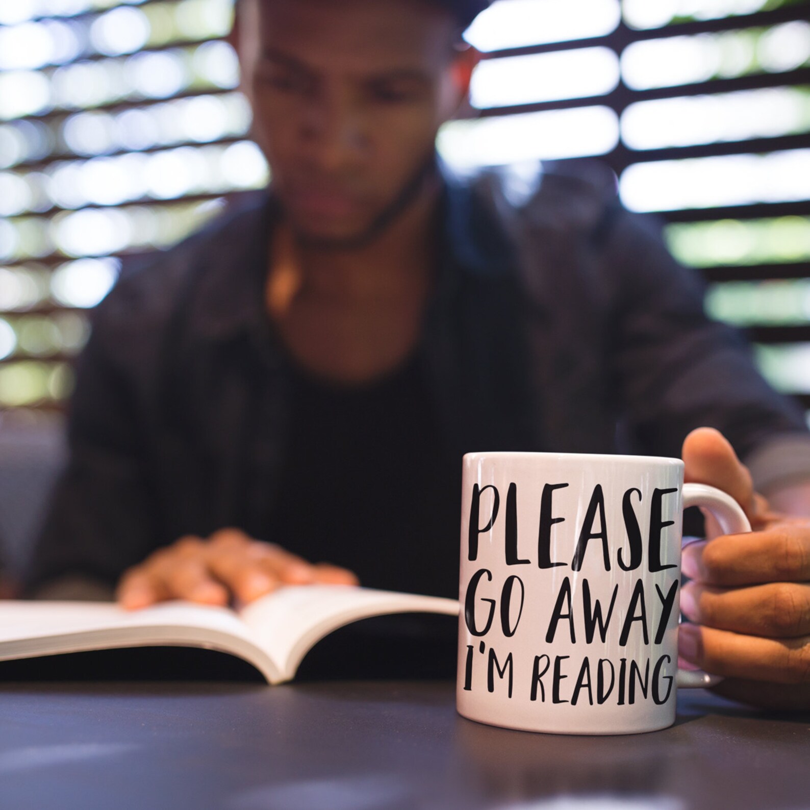 Book Lover Mug Bookworm Please Go Away I'm Reading - Etsy