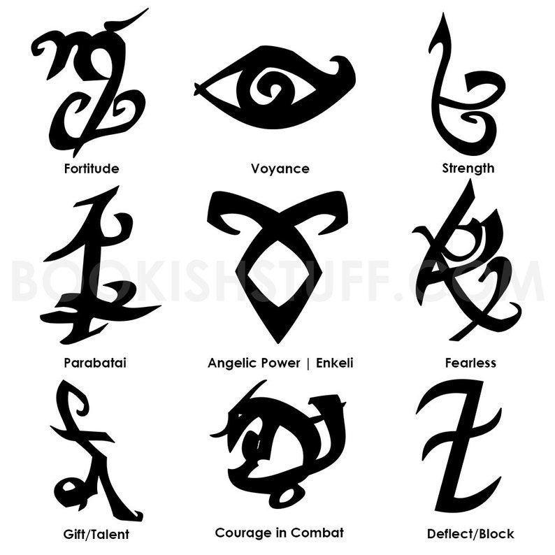 Shadowhunters Decal Free Shipping Shadowhunters Runes Etsy