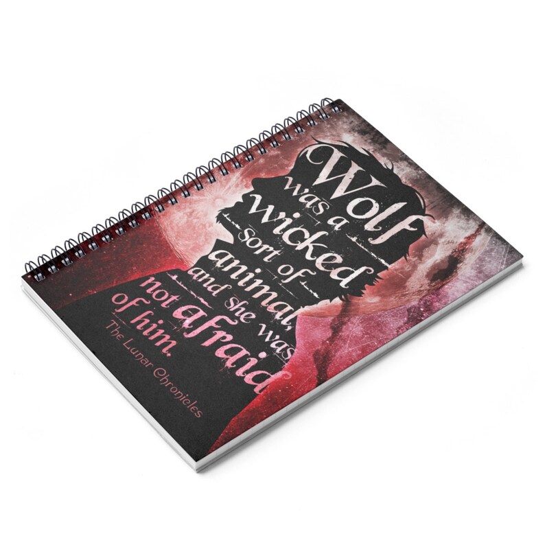 Lunar Chronicles Notebook Wolf Zeev Scarlet Wolflet | Etsy