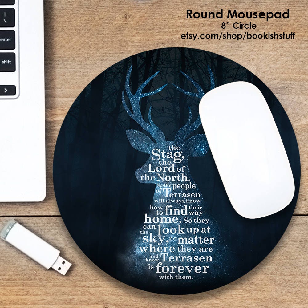Throne of Glass Mouse Pad Stag Gift Terrasen Stag Bookish | Etsy