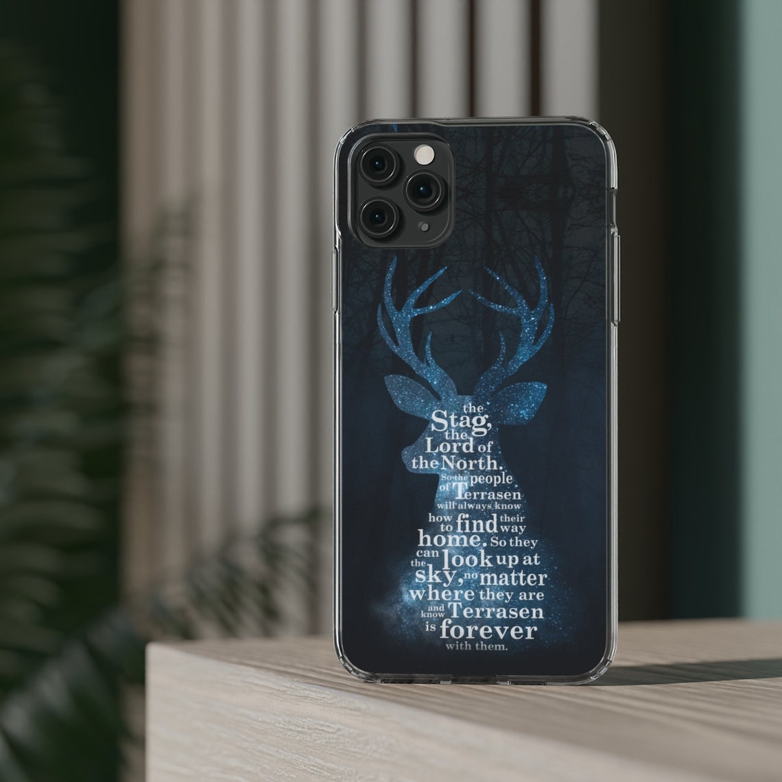 Throne of Glass Phone Case Terracen Stag Lord of the North - Etsy