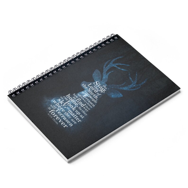 Throne Glass Notebook Stag Lord of the North Terrasen Aelin | Etsy
