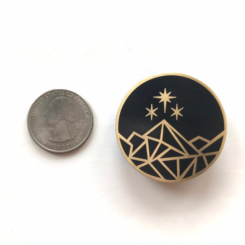 ACOTAR Night Court Black & Gold Enamel Pin ACOTAR Enamel - Etsy