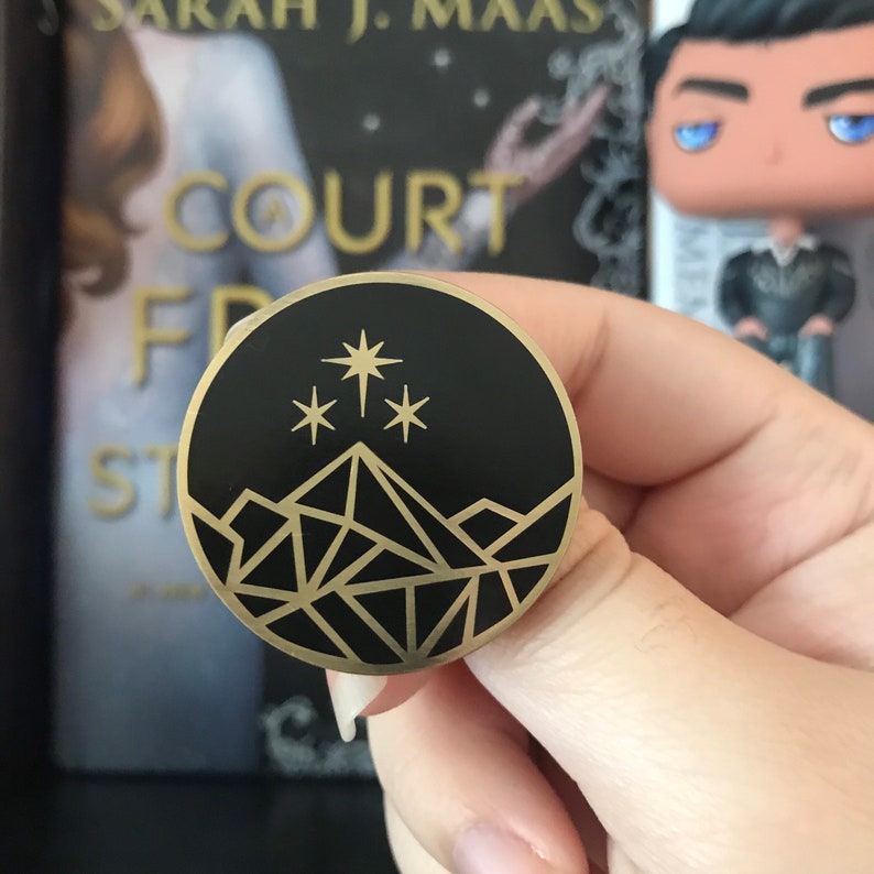 ACOTAR Night Court Black & Gold Enamel Pin ACOTAR Enamel - Etsy