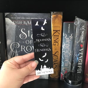 Six of Crows Bookmark, Leigh Bardugo, Grishaverse Merch, Double Sided ...