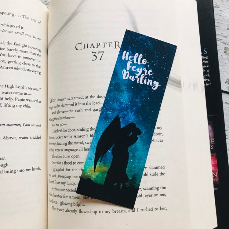 ACOMAF Bookmarks Hello Feyre Darling Thorns and Roses - Etsy UK