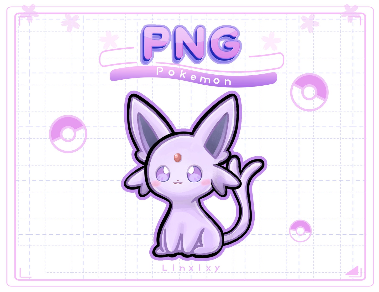 Pngtuber | Reactive Image | Espeon Pokemon Stream 4 Files for OBS ...
